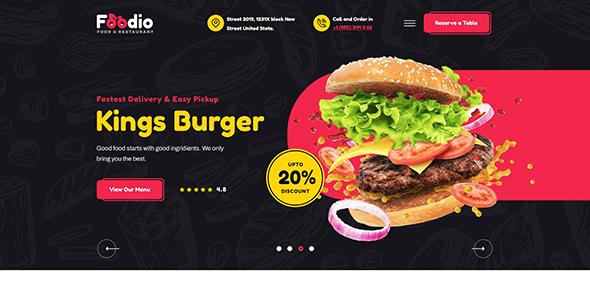 Foodio Burgers - Ash Grove Design